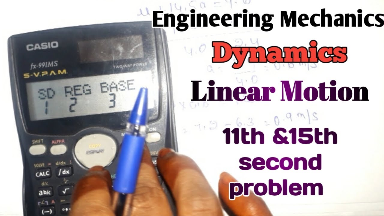 Dynamics-12 ll Most IMP problems in Linear motion in Engineering ...