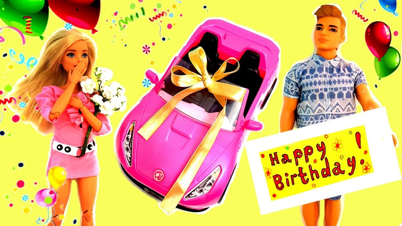 Barbie New Car Surprise. Mobil boneka Barbie - YouTube