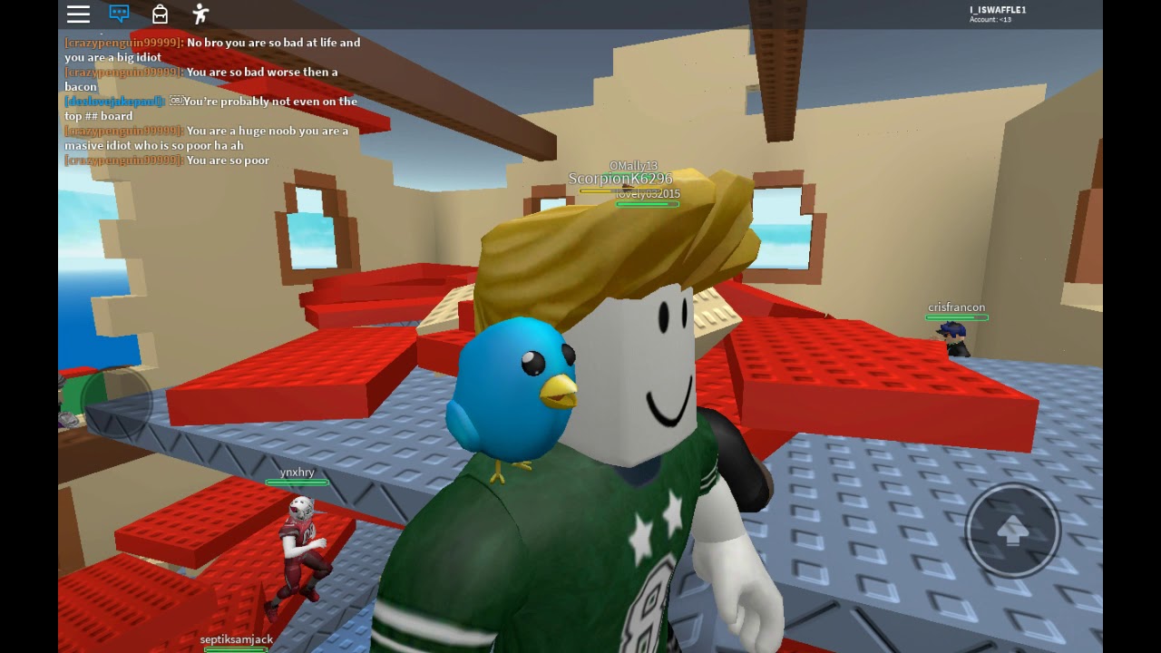 Me playing roblox with penguin - YouTube