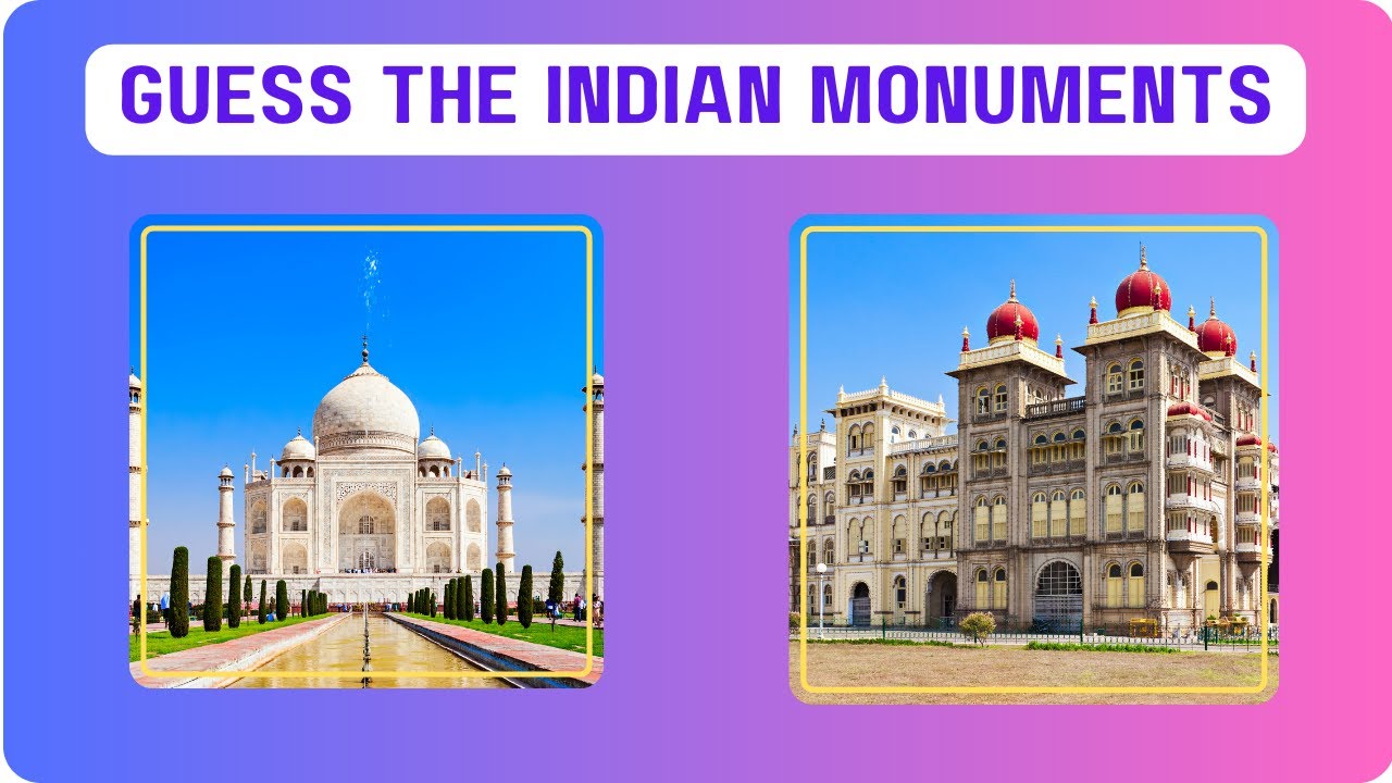 Guess the Indian Monuments Quiz for Kids . - YouTube