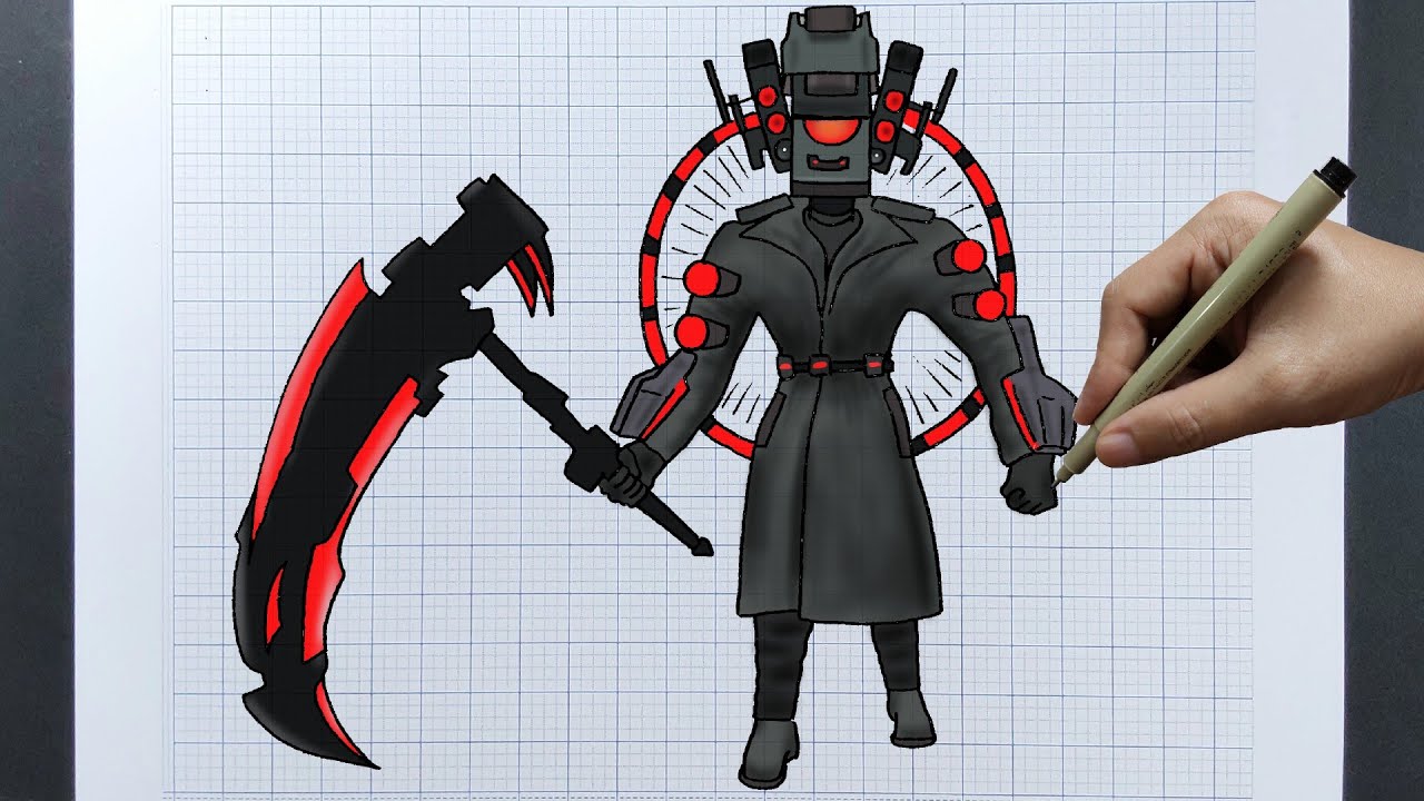 vẽ titan speakerman executioner - YouTube