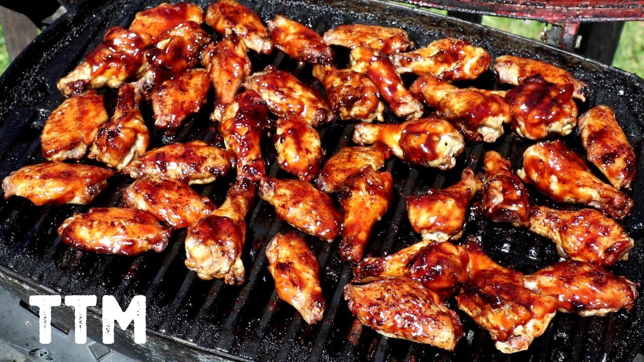 How to Cook Party Wings on the Grill ~ Easy Cooking - YouTube
