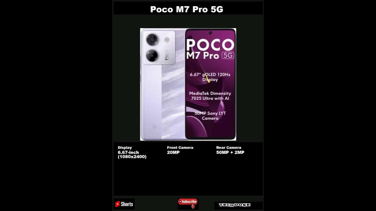 Poco M7 Pro 5G SmartPhone Features|Shorts - YouTube