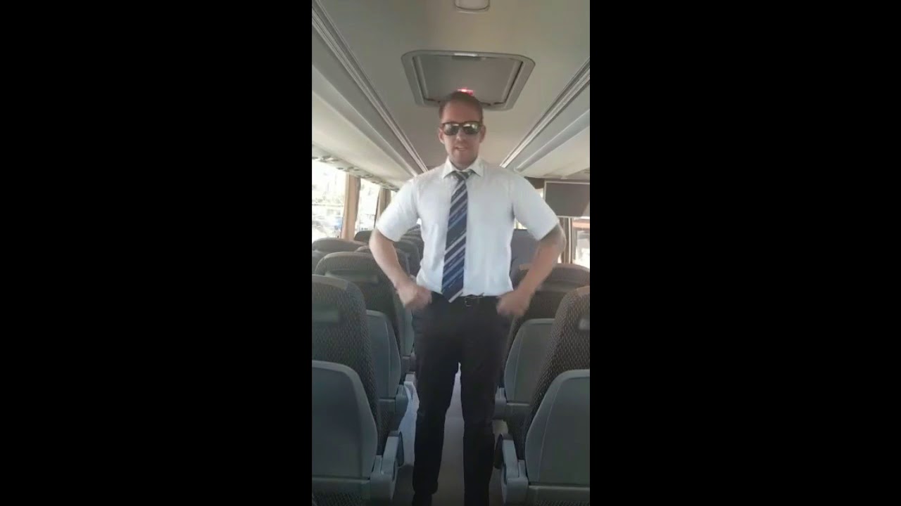 Smart bus driver/ bodybuilder - YouTube