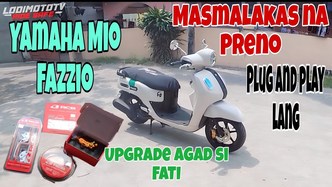 Yamaha Fazzio Installing RCB Caliper and RCB Brake lever para sa ...