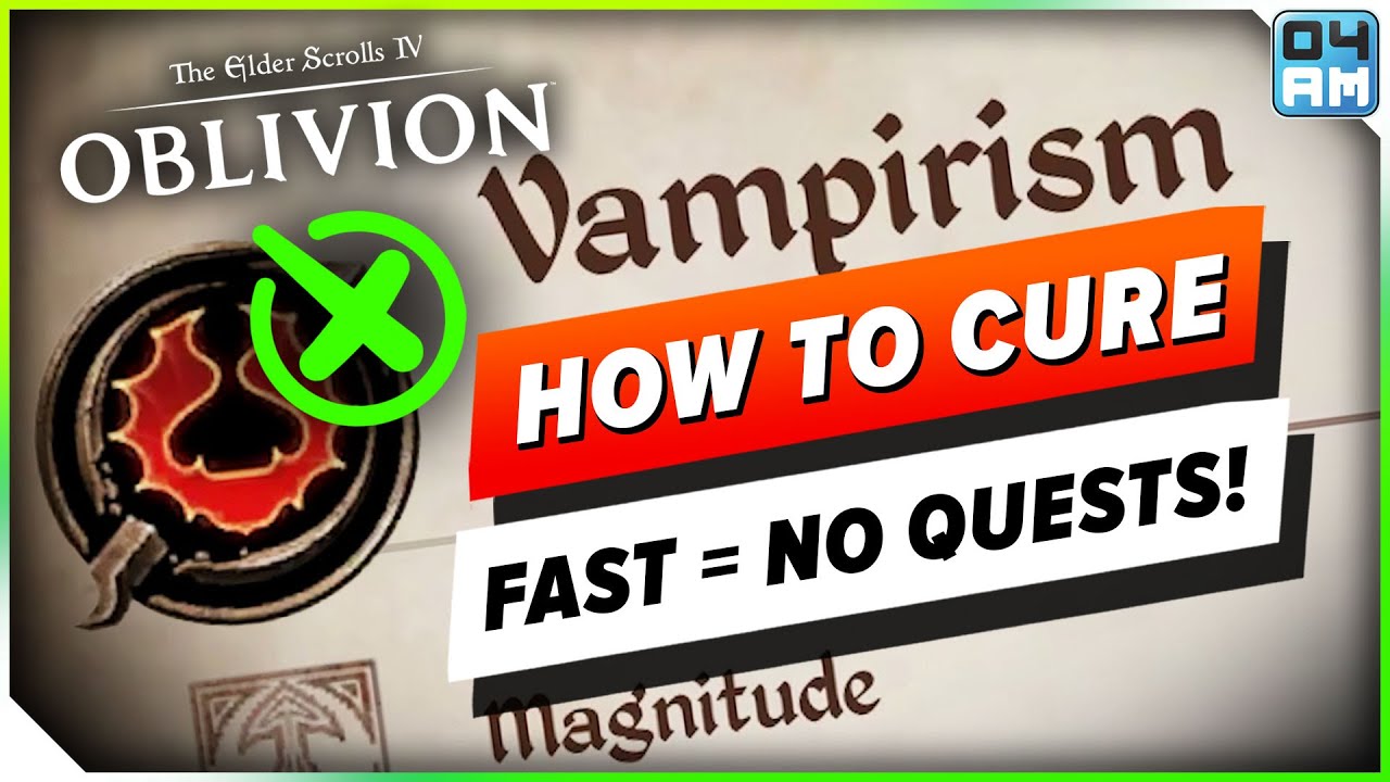 How To CURE Vampirism FAST in Oblivion Remastered! Quick Guide - YouTube