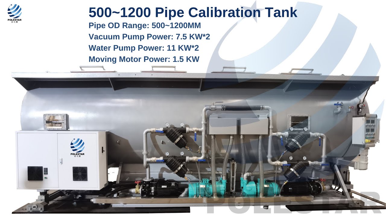 ZDT1200 Plastic pipe vacuum calibration tank - YouTube