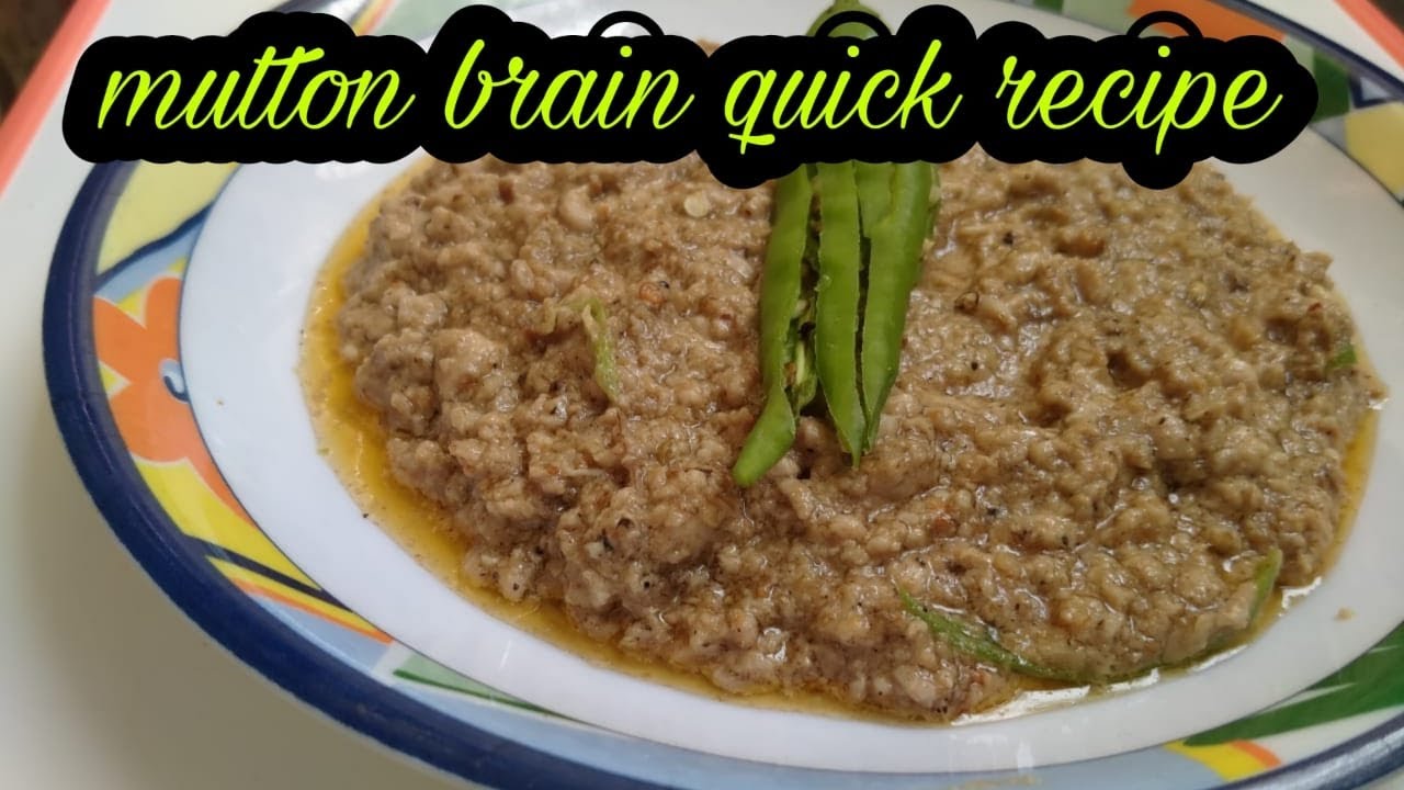 how to make mutton brain at home/quick and easy recipe of magaz - YouTube