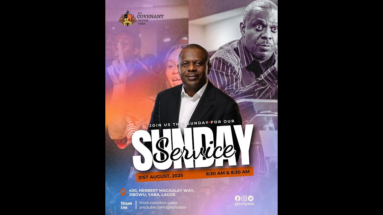 SUNDAY 1ST SERVICE || 31ST AUGUST 2025 - YouTube