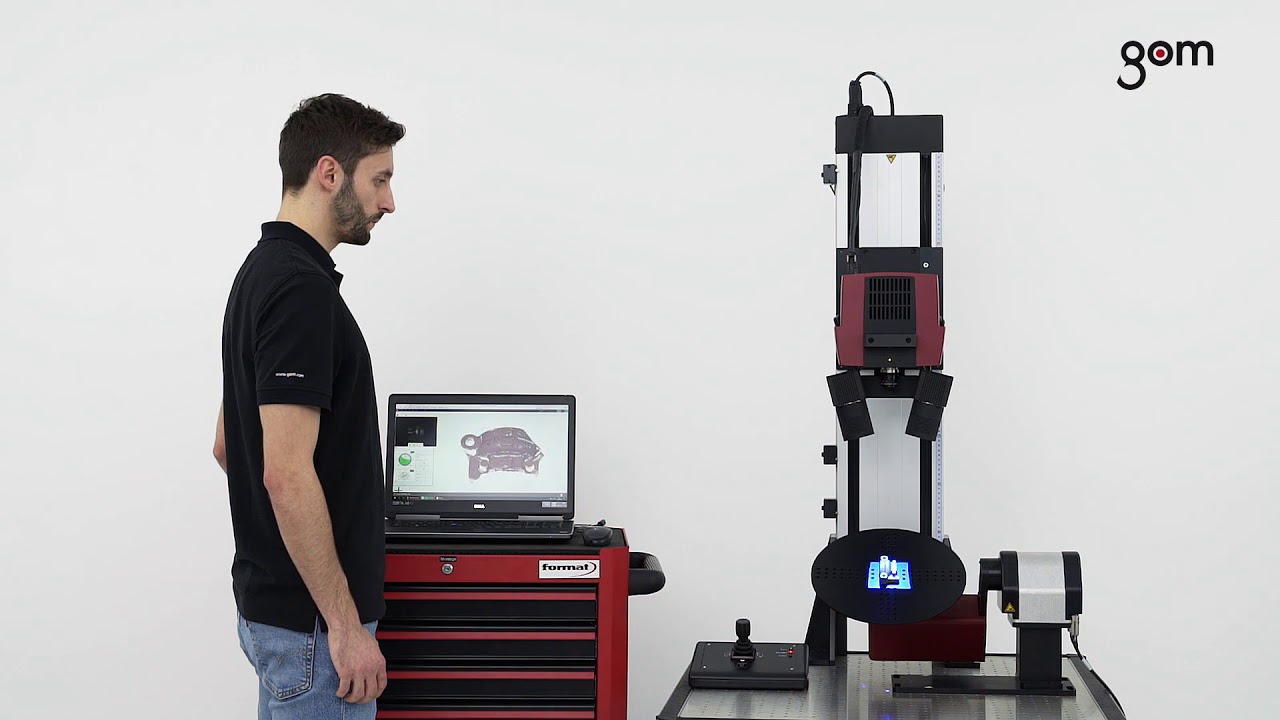 ATOS Compact scan + GOM lift - YouTube