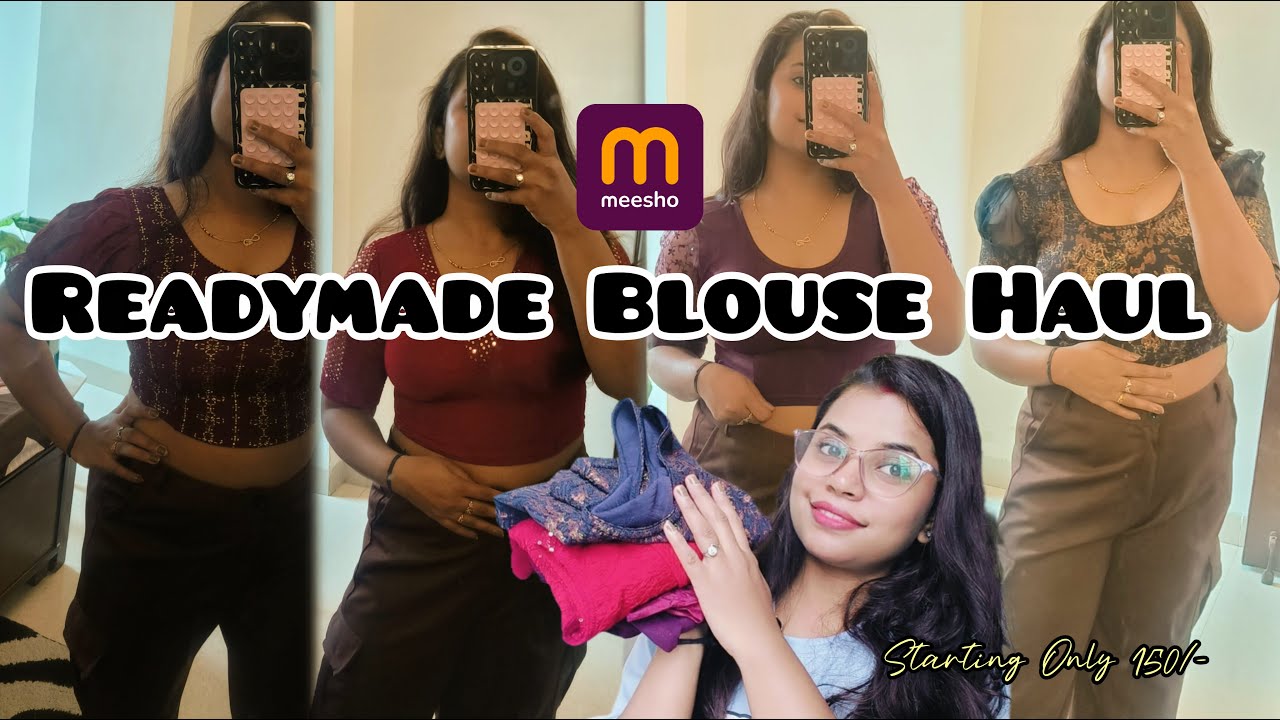 Meesho Trendy & Viral Readymade Blouse Haul ||Stiched Blouse Haul# ...