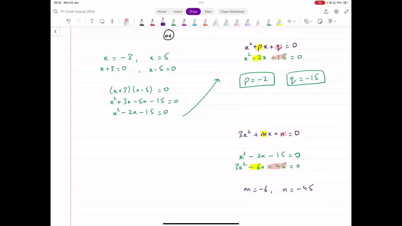 P1 Quadratics Part 4 | | AS & A level Math | IGCSE/O-level Add Math - YouTube