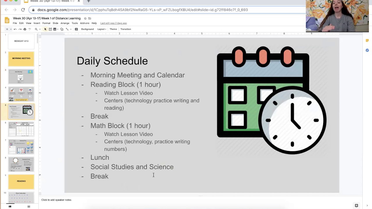 4.13 Morning Meeting Week 1, Day 1 - YouTube