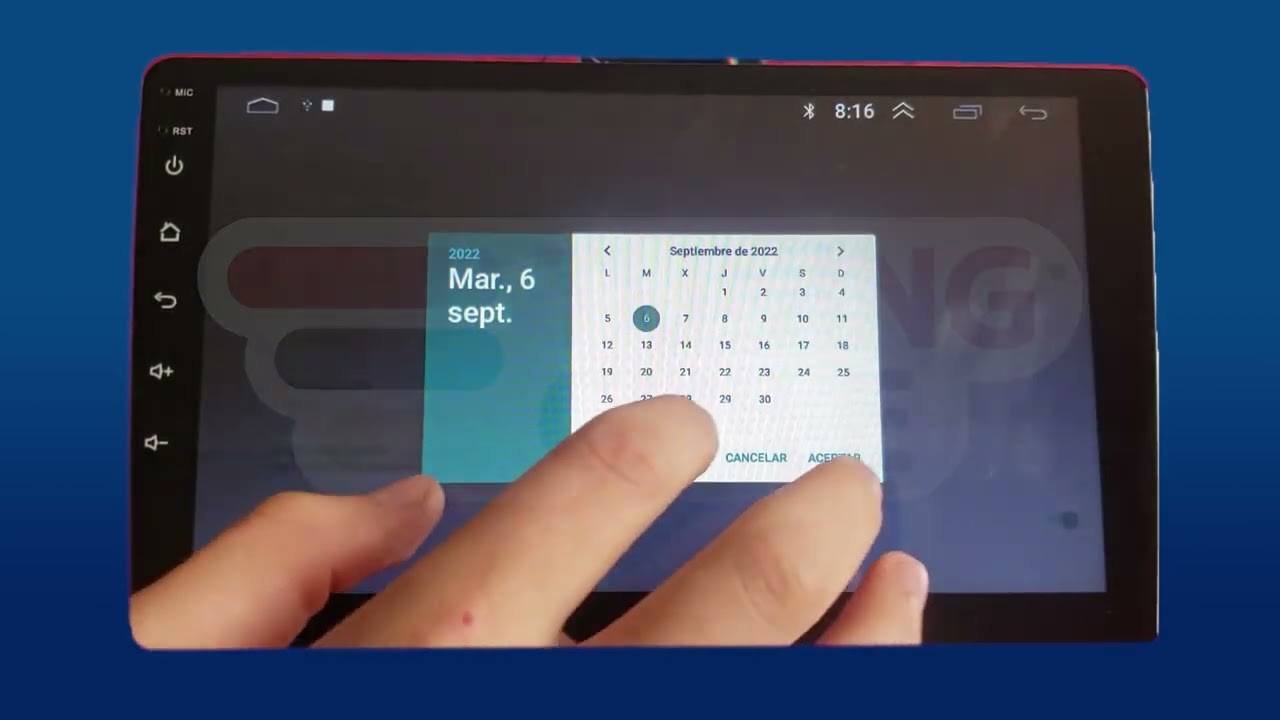 Radio Android | Cambiar fecha y hora - YouTube