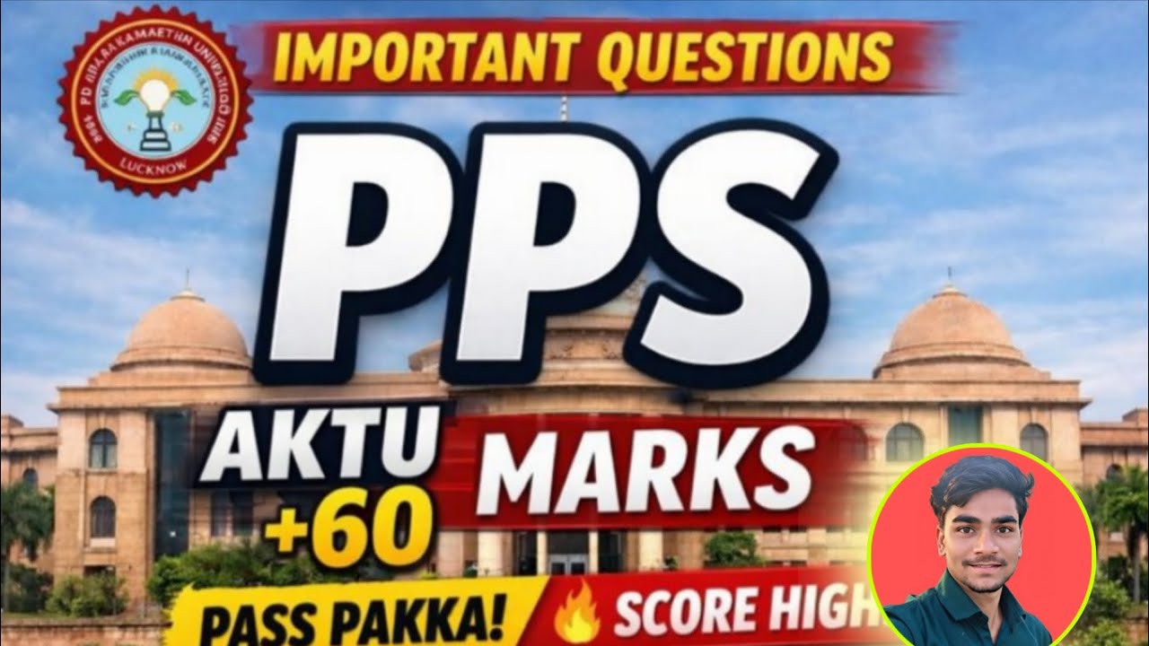 PPS Important Questions for AKTU🔥| B.Tech 1st Year | Programming for ...