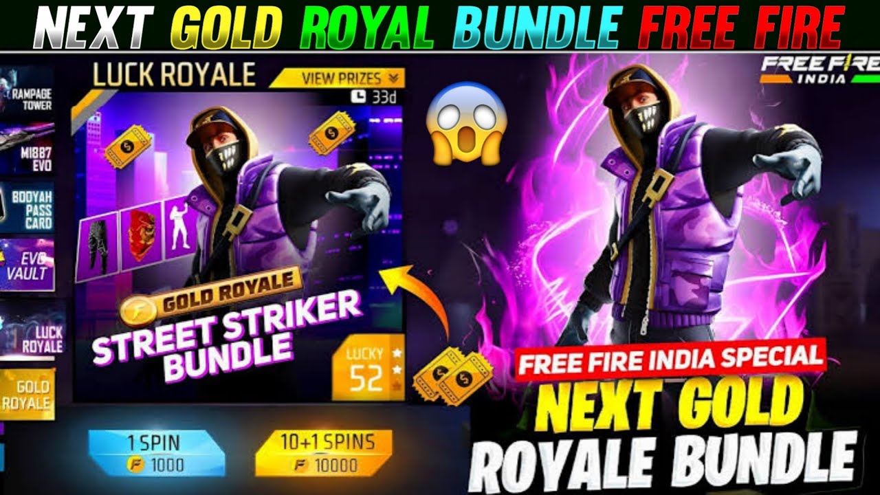 Next Gold Royal Bundle |😀🤯 New Gold Royal Free Fire | Upcoming Gold ...