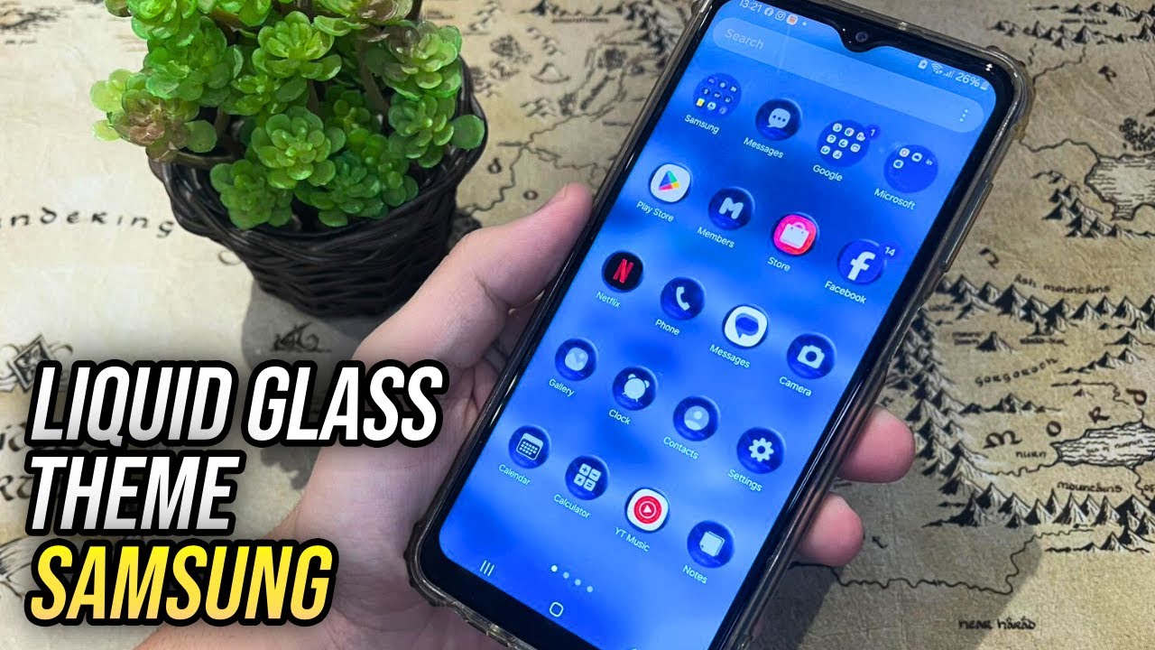 Liquid Glass Theme for Samsung One Ui (2025) Updated - YouTube