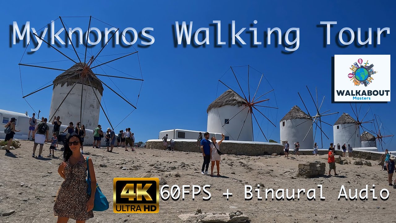 Mykonos Walking Tour 2022 Summer 4K 60FPS - YouTube