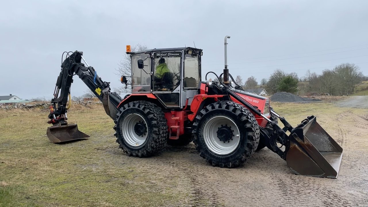 Köp Grävlastare Huddig 960 på Klaravik - YouTube