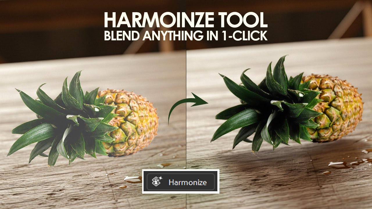 This New Photoshop Feature (HARMONIZE) Will BLOW YOUR Mind! - Blend ...