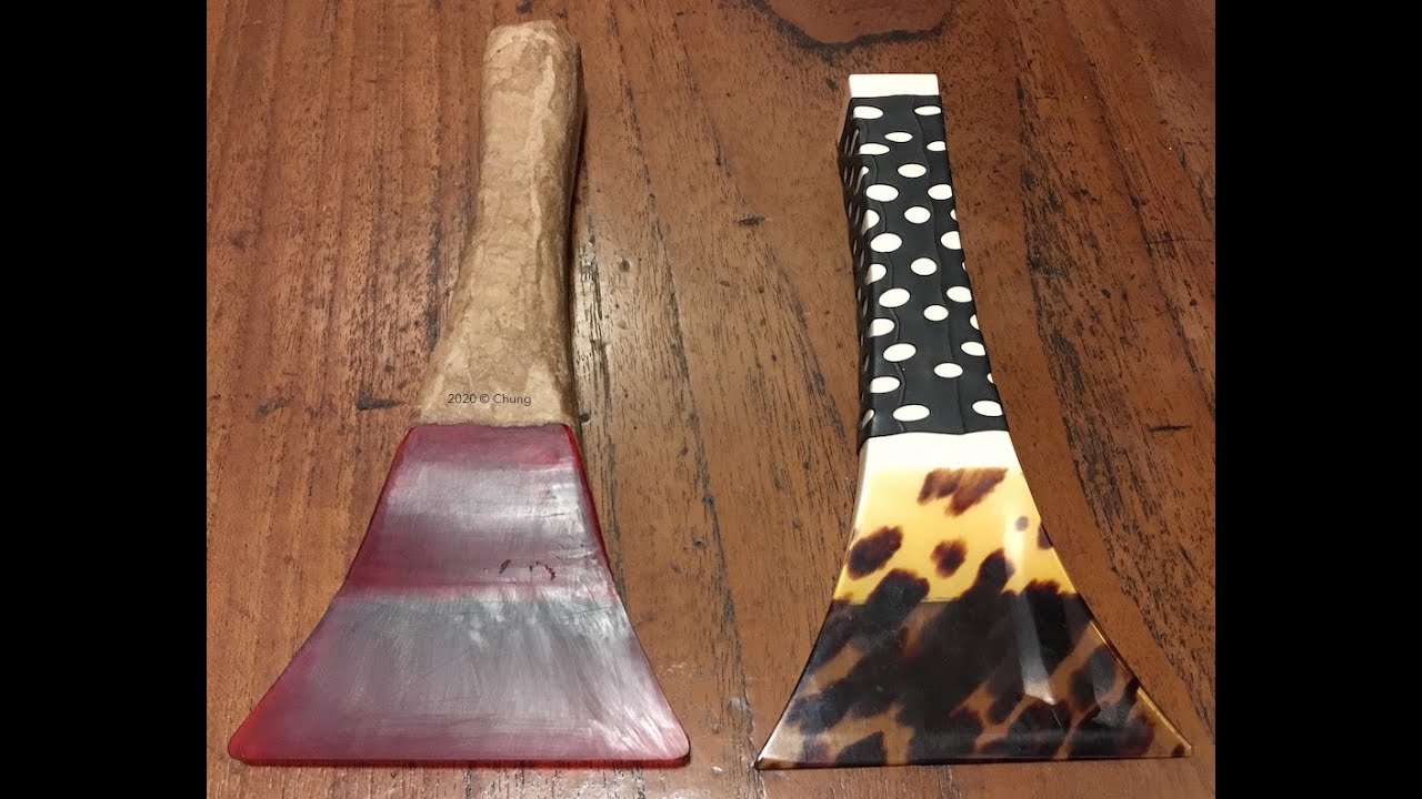 DIY Shamisen Bachi (Paper Mache ver.) - YouTube