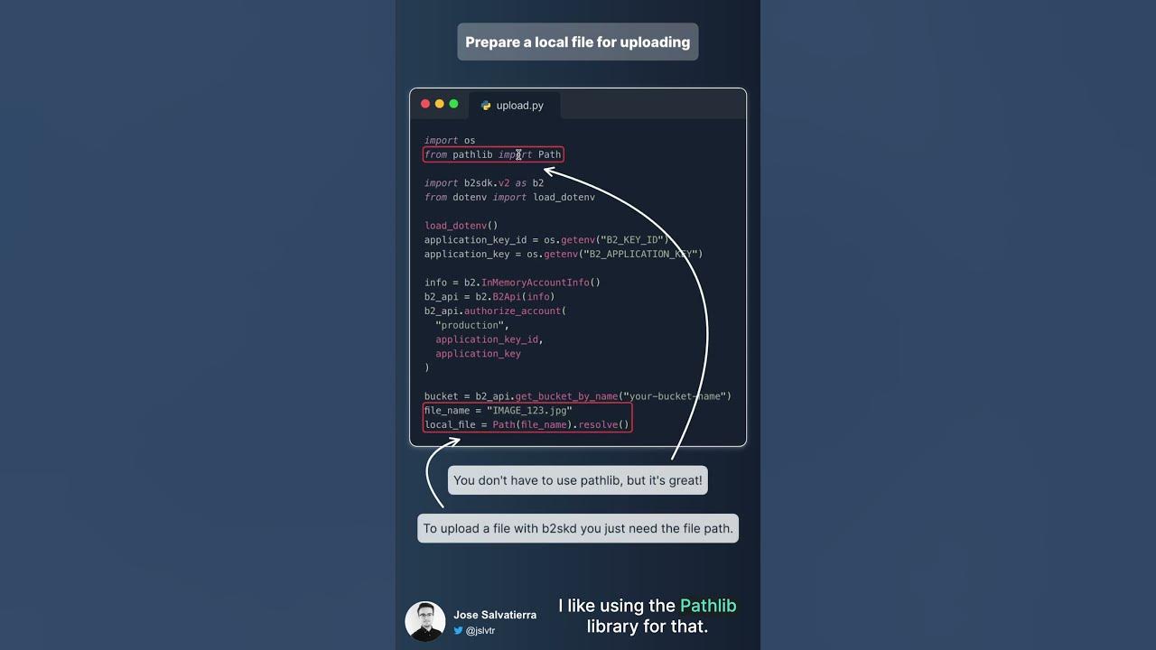 Upload files to Backblaze B2 with Python #shorts - YouTube
