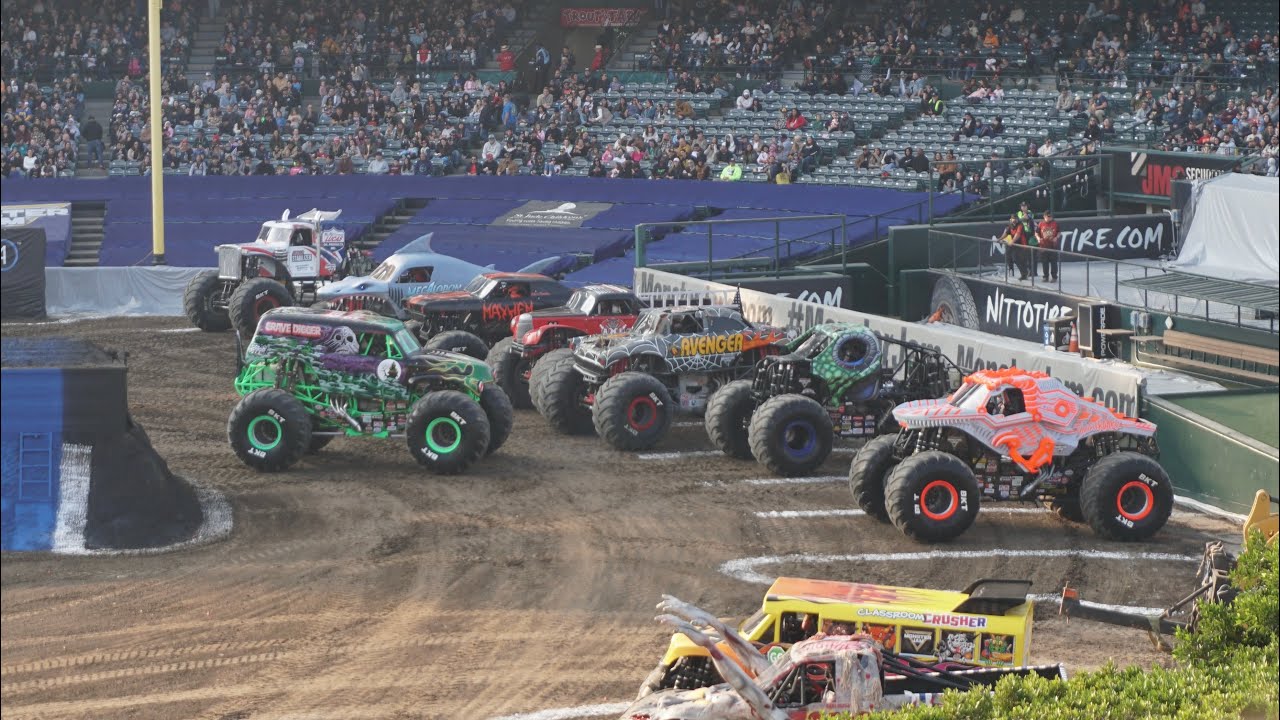 (Reupload) Monster Jam Anaheim Show #4 at Angel Stadium. January 19 ...