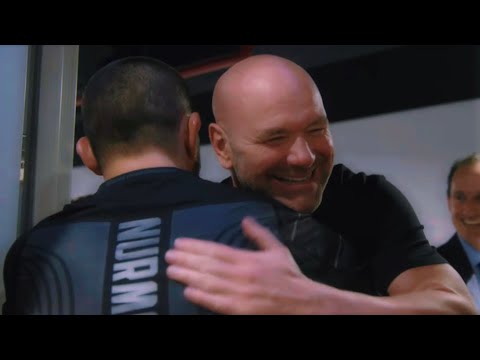 Khabib Nurmagomedov meets up with Dana White