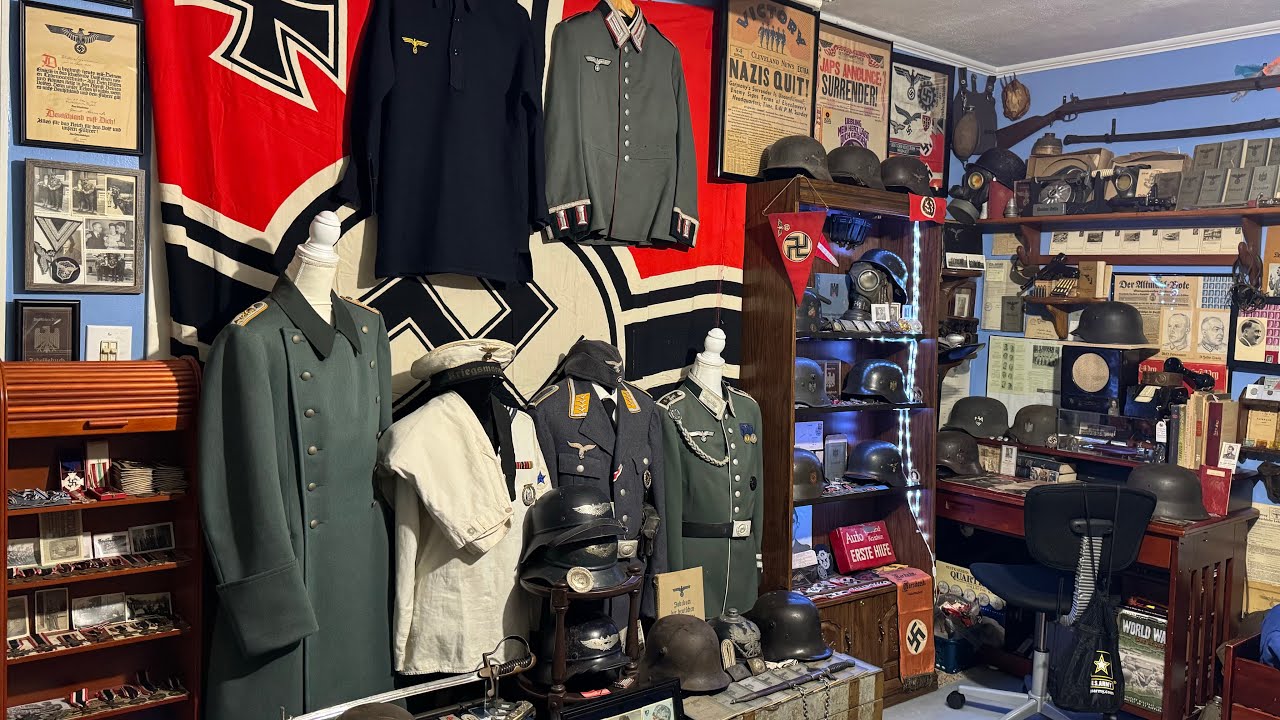 Review of my ww2 German collection! Helmets, uniforms, weapons, and ...