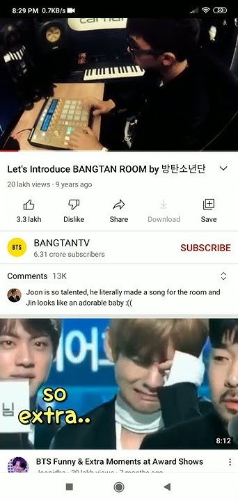 BTS Bangtan TV 2nd video on youtube - YouTube