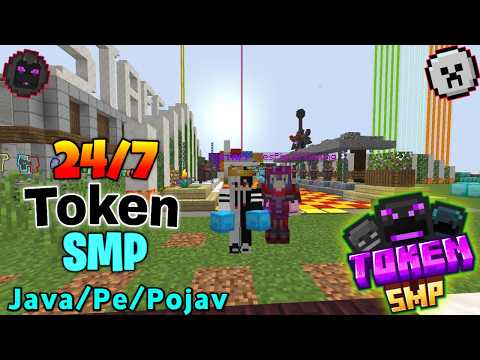 Join Best Free Public TOKEN SMP Server For Minecraft 🍄 | Java/Mcpe | 24/7 Online | Anyone Can Play 🌲