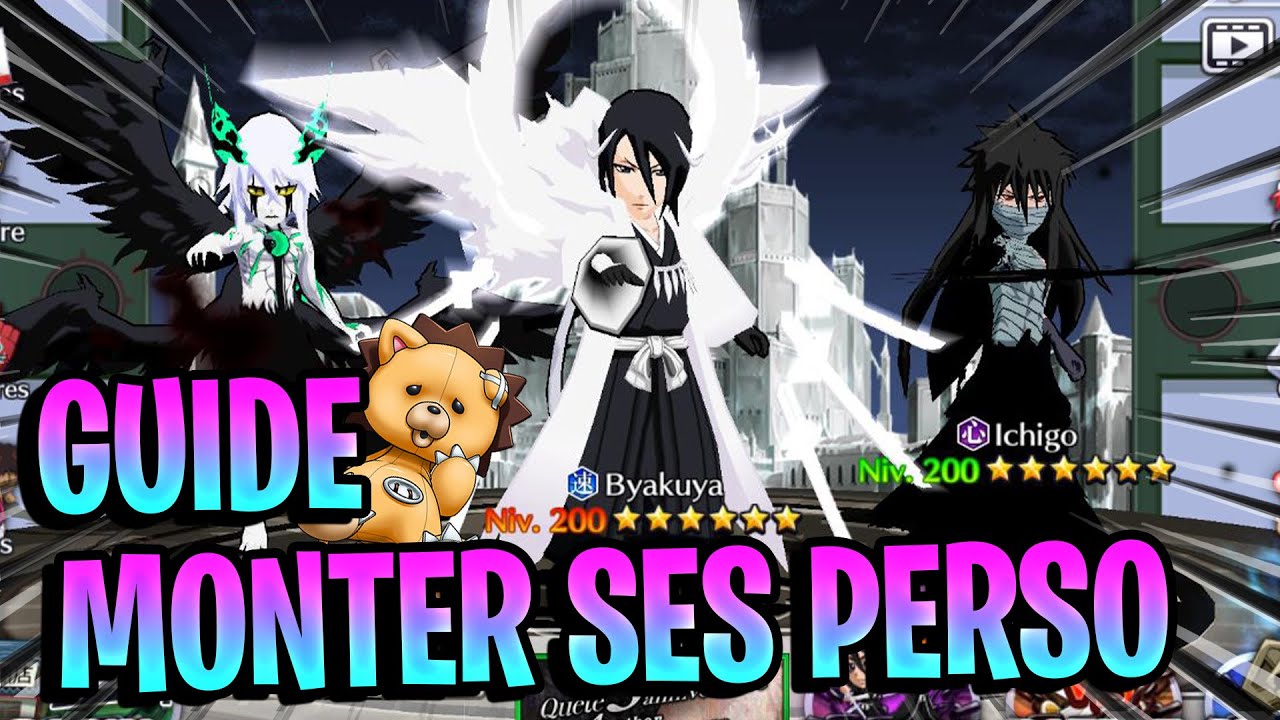 GUIDE COMMENT MONTER SES PERSO FACILEMENT POUR LES 5 ANS BLEACH BRAVE ...