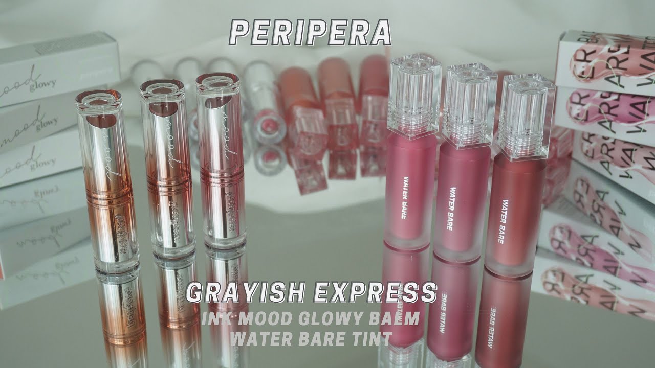2023 NEW! PERIPERA WATER BARE TINT & INK MOOD GLOWY BALM REVIEW ...