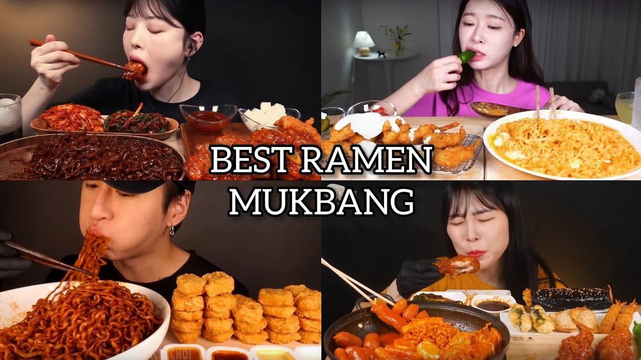 Best mukbangs to watch while eating compilation #9 - YouTube
