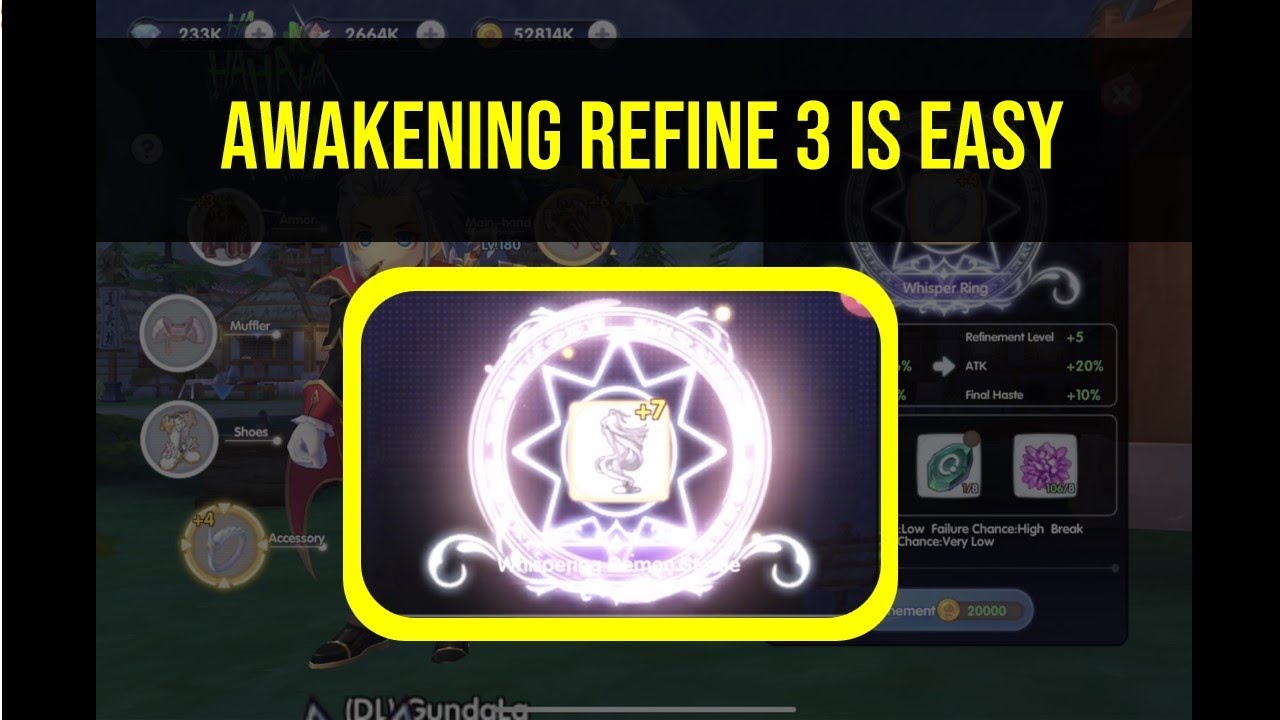 ROX Next Generation - Opening Awakening Refine 3 - YouTube