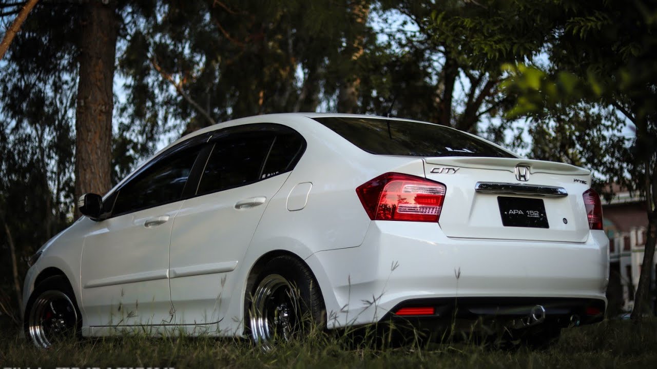 Honda city 2019 with deep dish rims and heavy sound system - YouTube