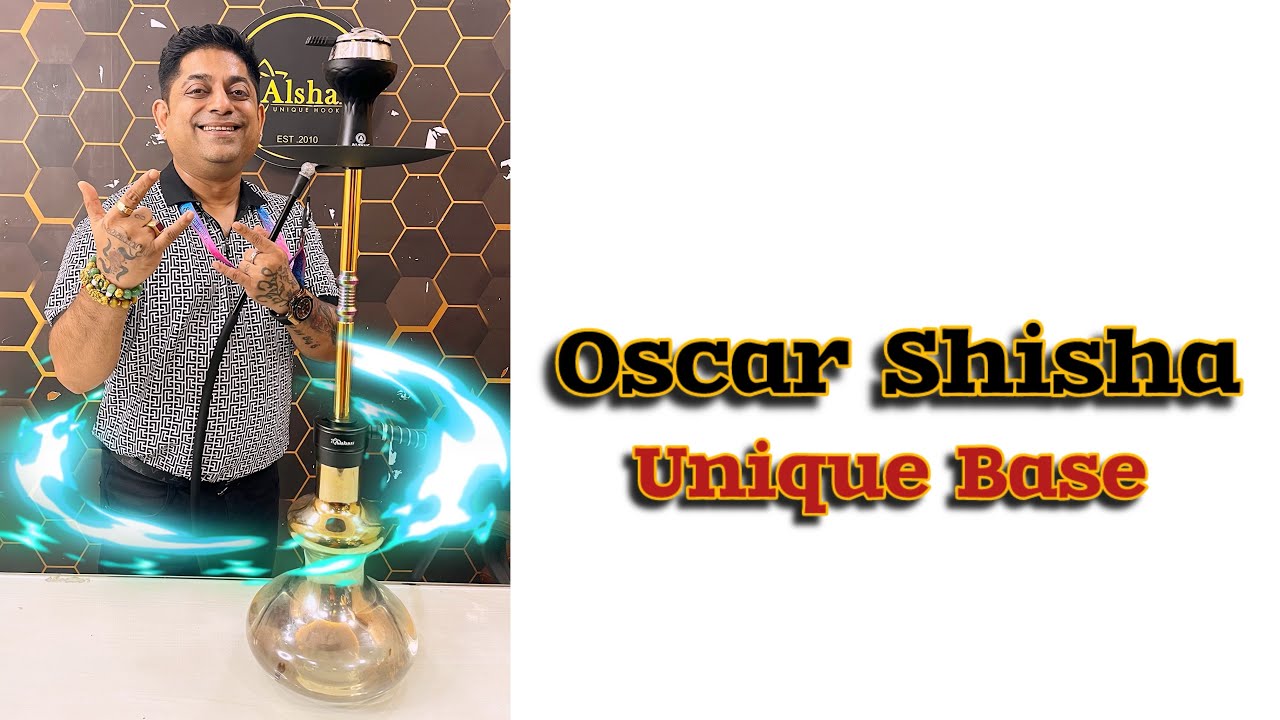 New Oscar Shisha | Heavy Build Quality | Designer Gold Base ...