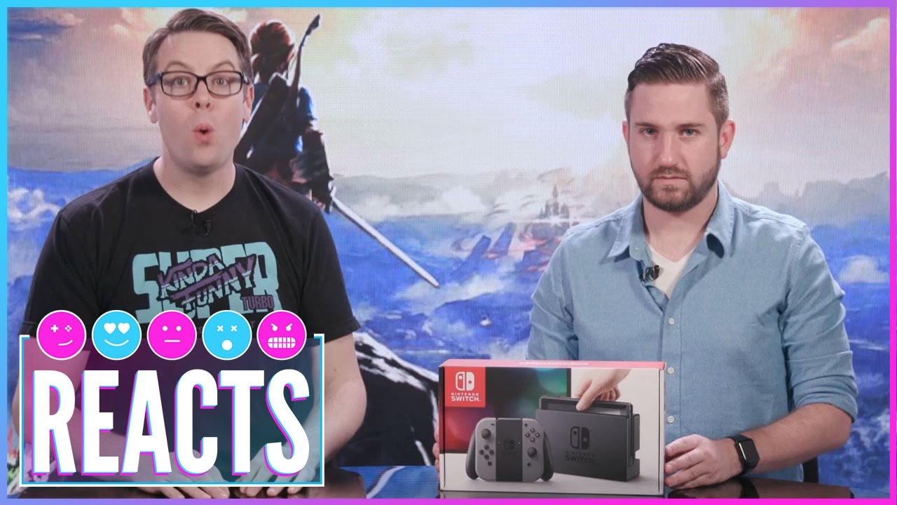 Nintendo Switch Unboxing - Kinda Funny Reacts - YouTube