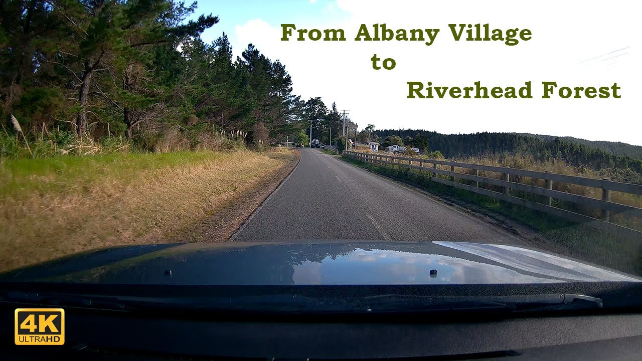 [4K] Driving Around Auckland | Albany Village to Riverhead Forest ...