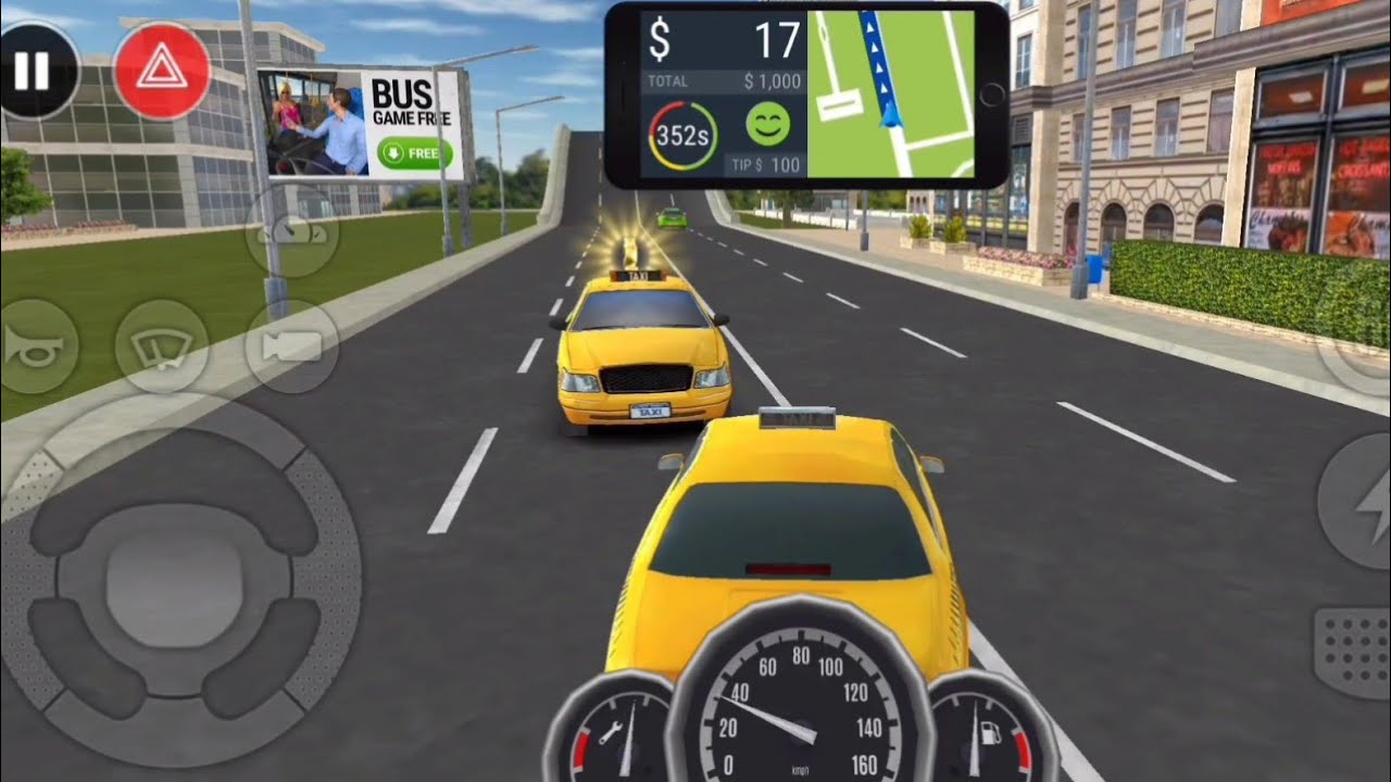 TAXİ DRİVE 3D ANDROİD İOS GAME PLAY - YouTube