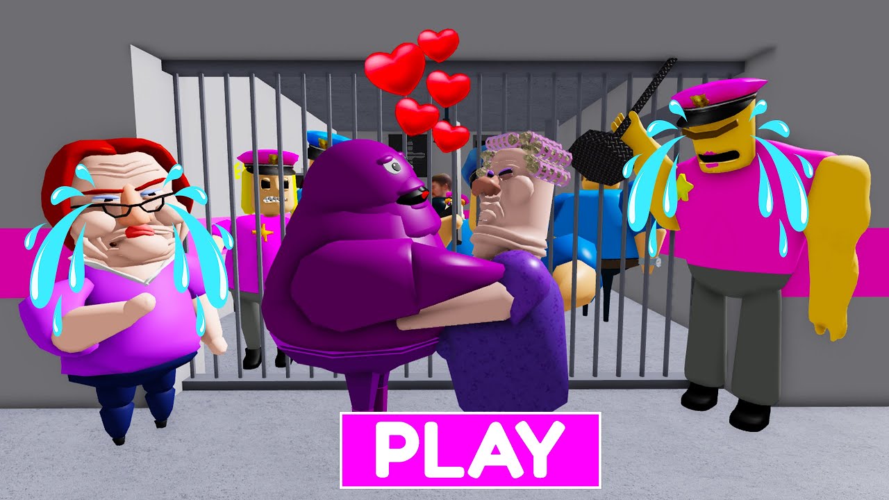 SECRET UPDATE GRIMACE BARRY FALL IN LOVE WITH GRUMPY GRAN OBBY ROBLOX # ...
