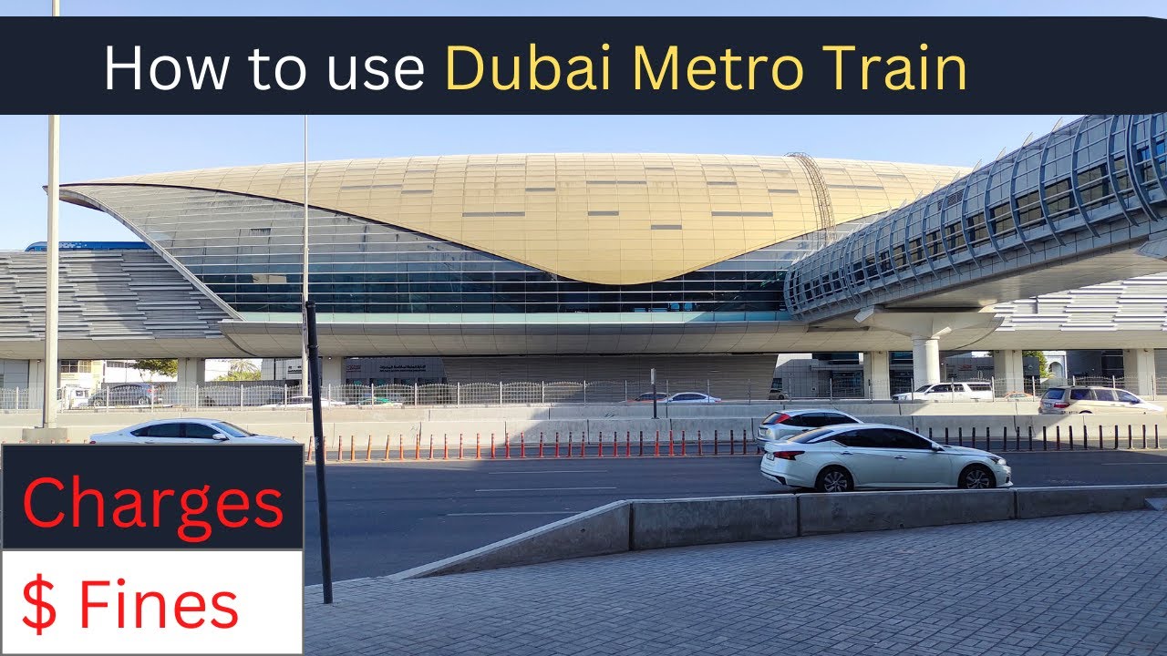 How to use Dubai Metro Train | NOL Card | Travelling in Dubai | Red and ...