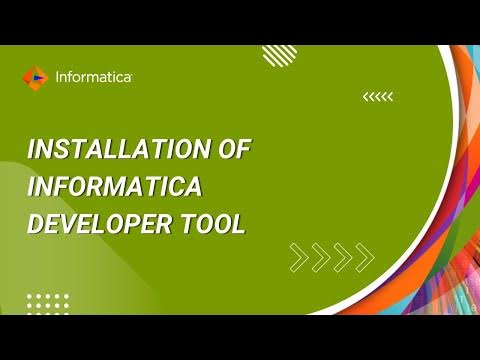 Installation of Informatica Developer Tool - YouTube