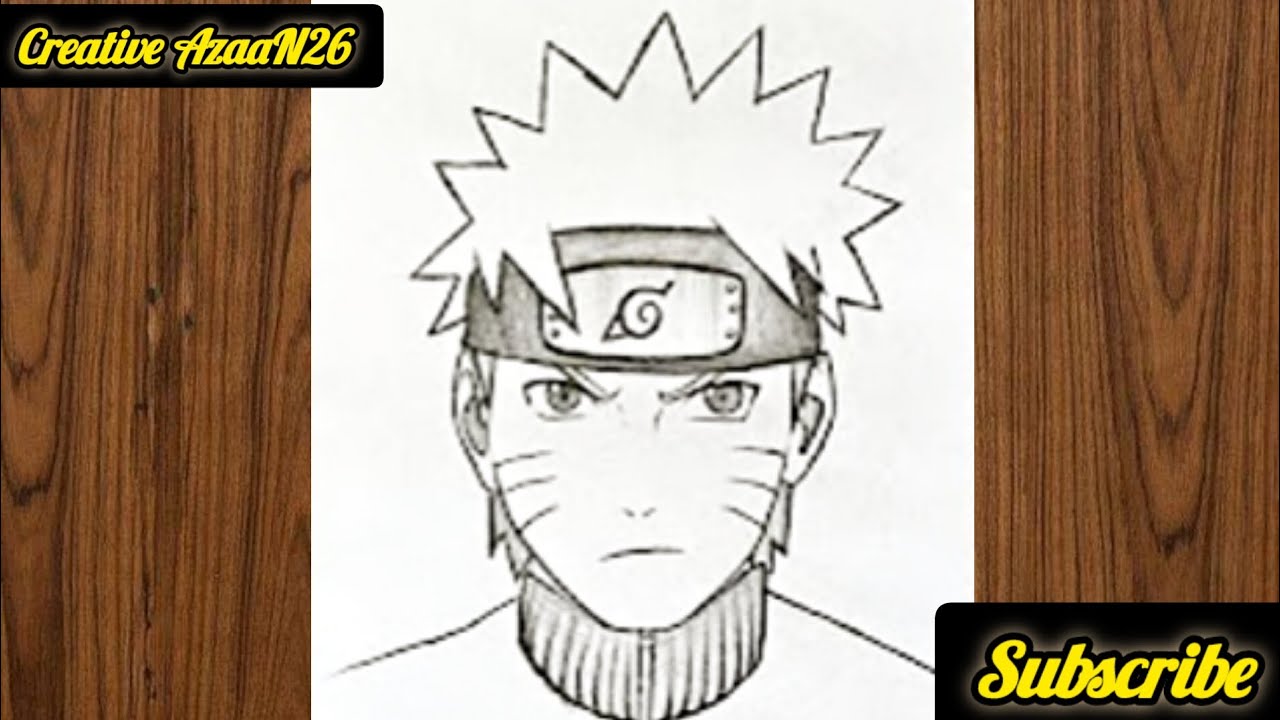 How to Draw Naruto //Easy anime drawing step by step /Naruto sketch ...
