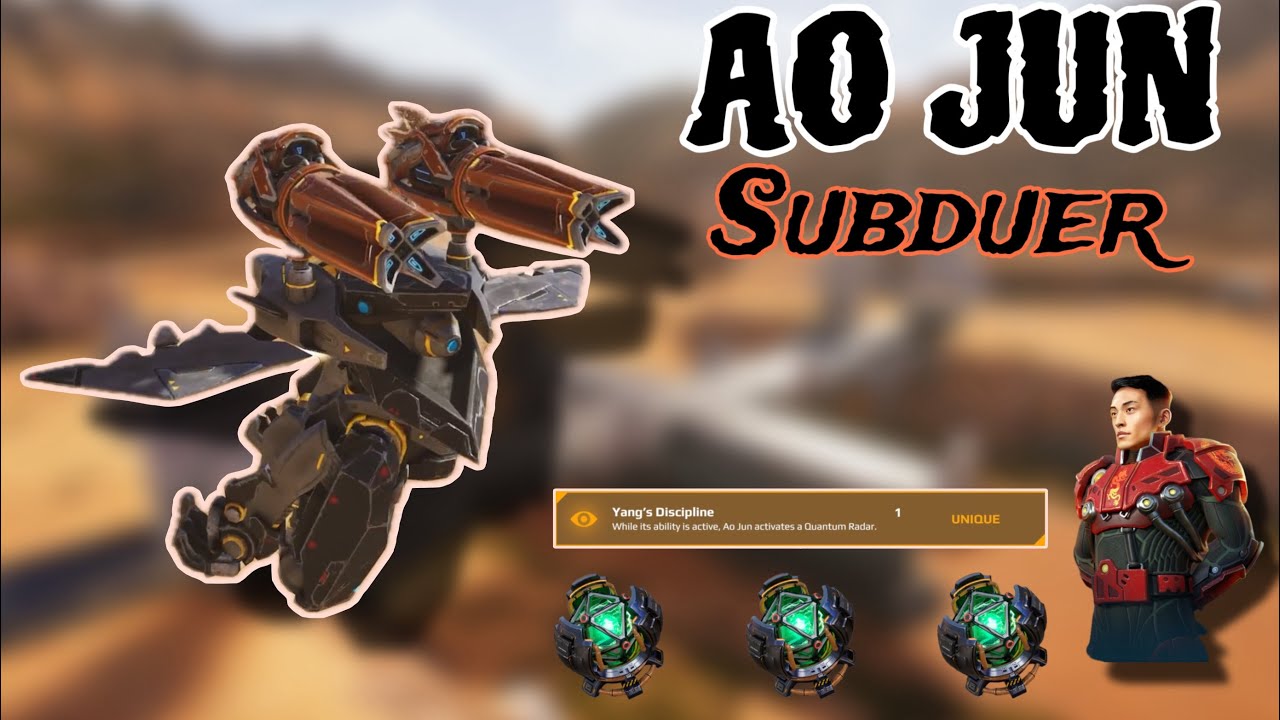 MAKE THE DRAGON GOOD AGAIN! War Robots Ao Jun Subduer Honest Gameplay ...
