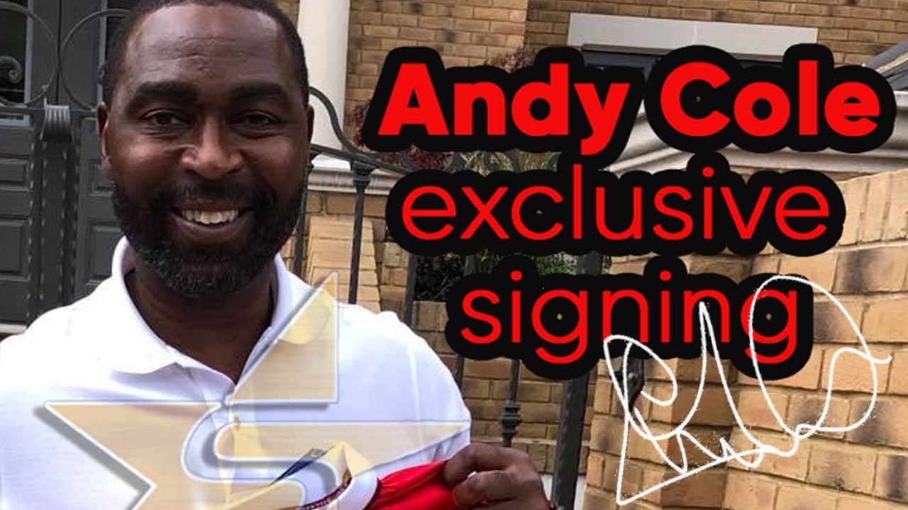 Andy Cole Signed Exclusive Memorabilia - YouTube