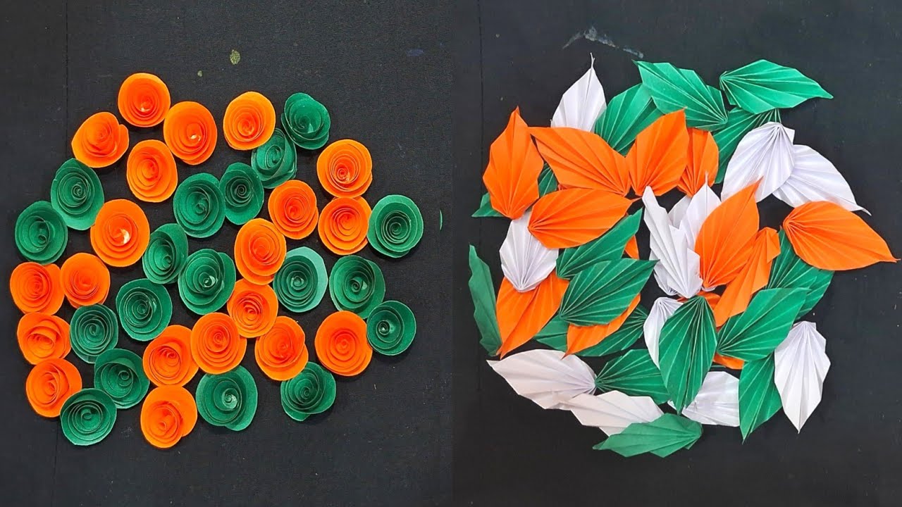 DIY 2 Amazing Independence day Special craft ideas | Tricolor Craft ...