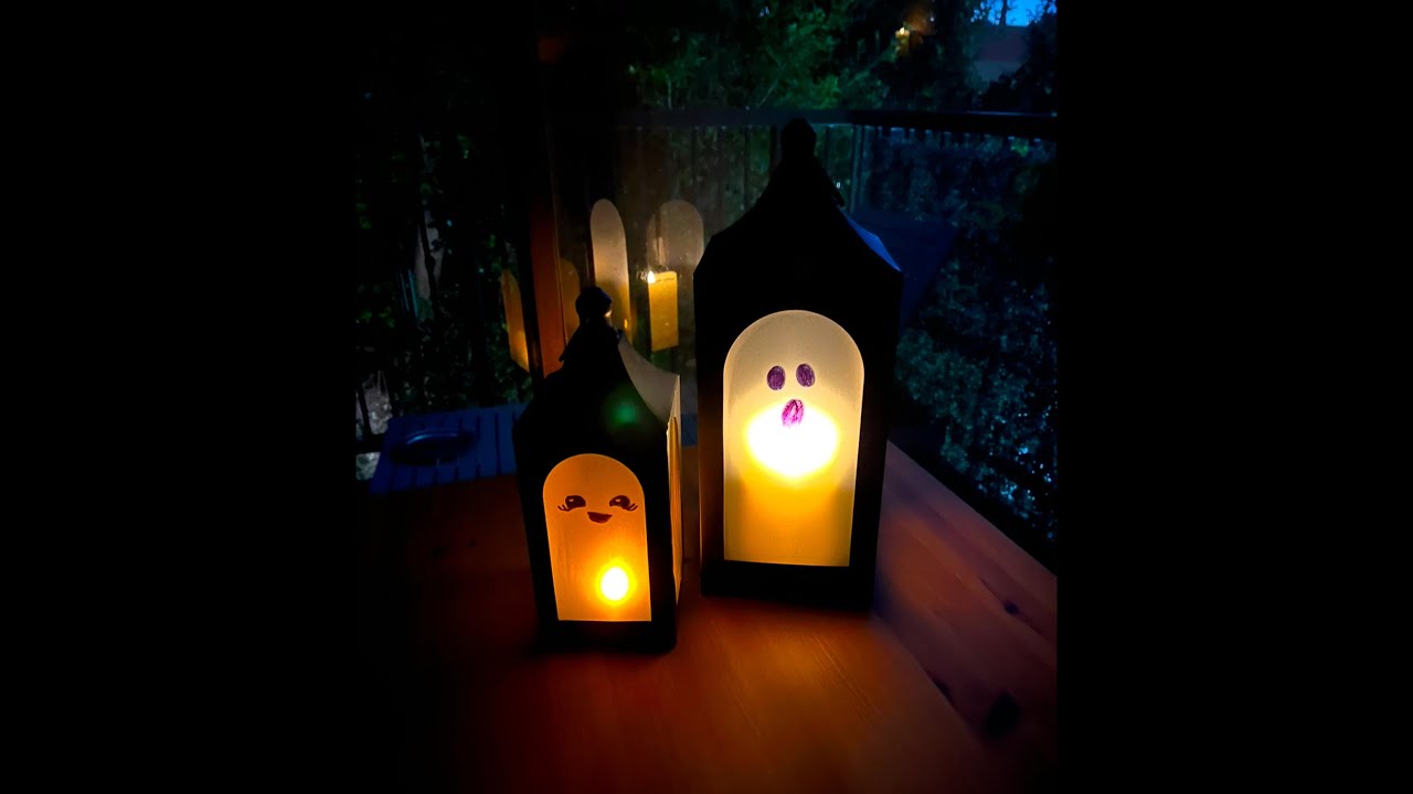 DIY Ghost Lanterns for Samhain | Easy Witchy Halloween Decor - YouTube