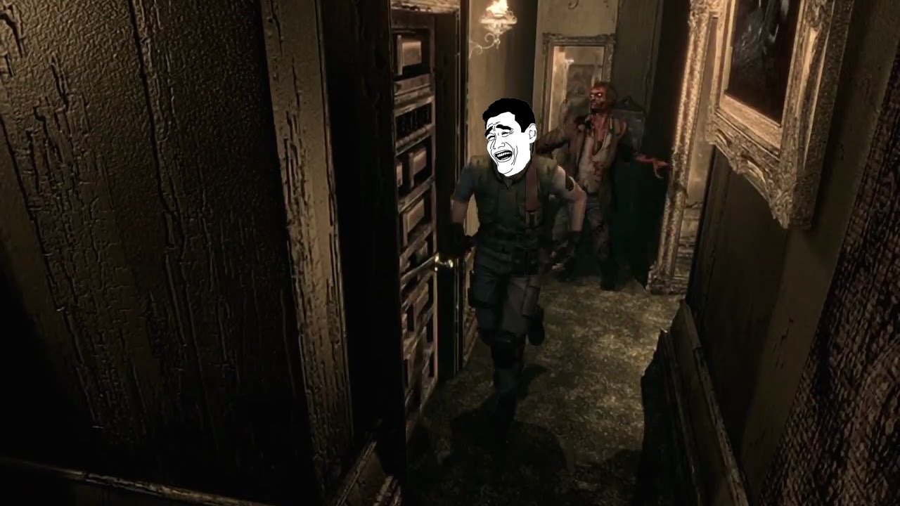 Resident Evil HD - Crimson Head pwns regular Zombie - YouTube