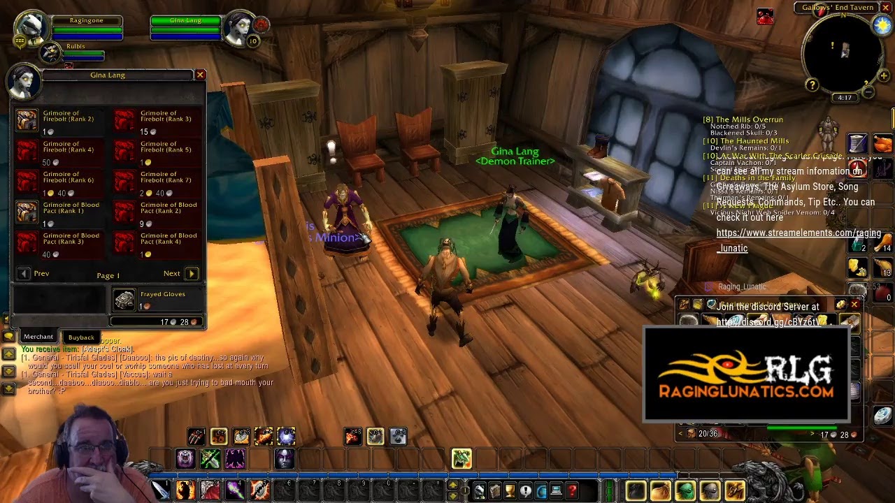 Classic Warlock Adventures. Questing Fizzle PEW PEW ☺ !humble ...